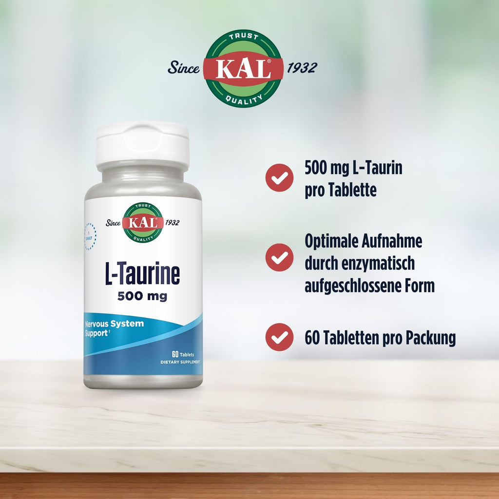 L-Taurine tablets to boost performance