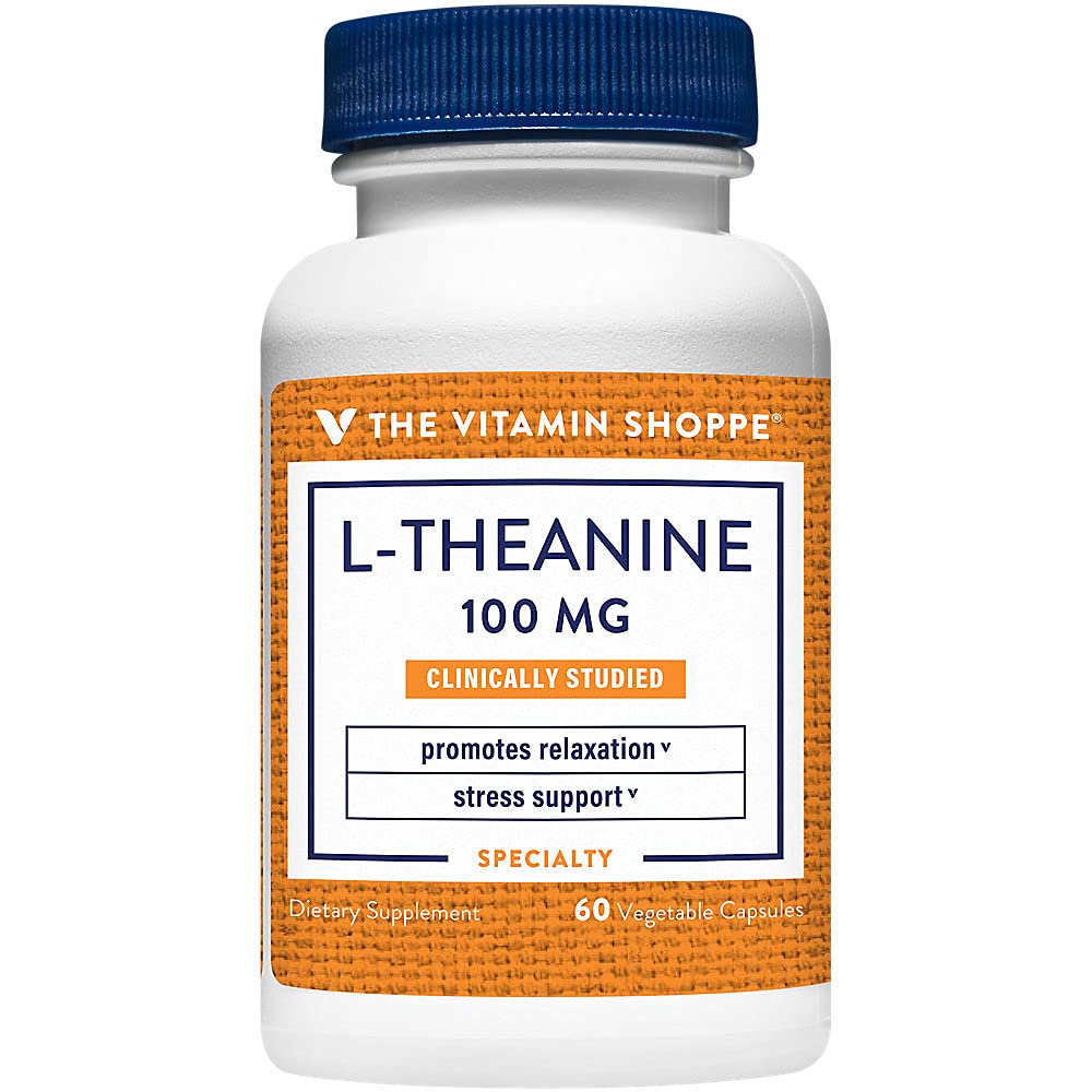 L-Theanine 100 mg capsules for relaxation