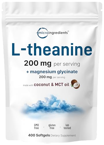 L-Theanine 200mg softgels for relaxation