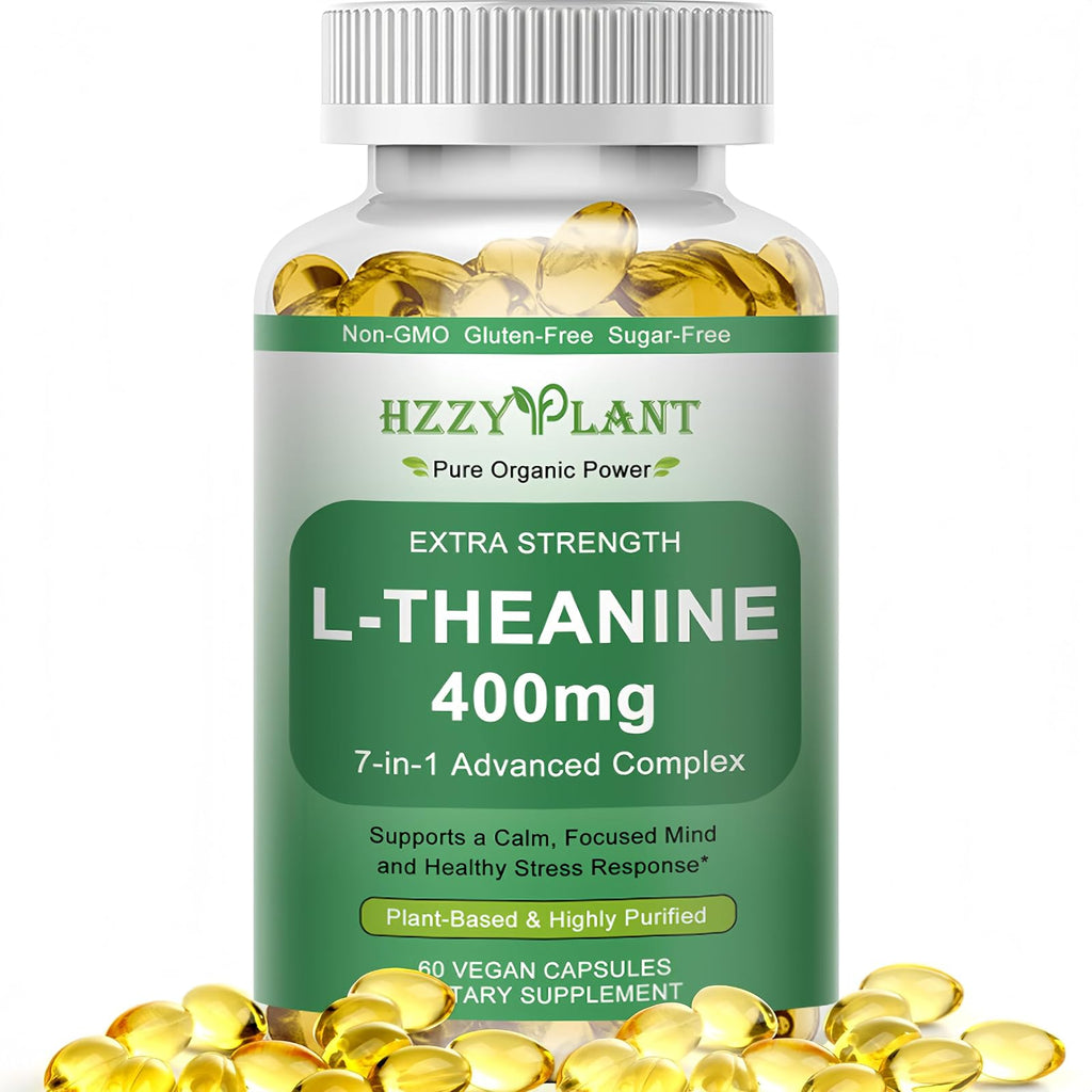 L-Theanine 400 mg softgels for relaxation