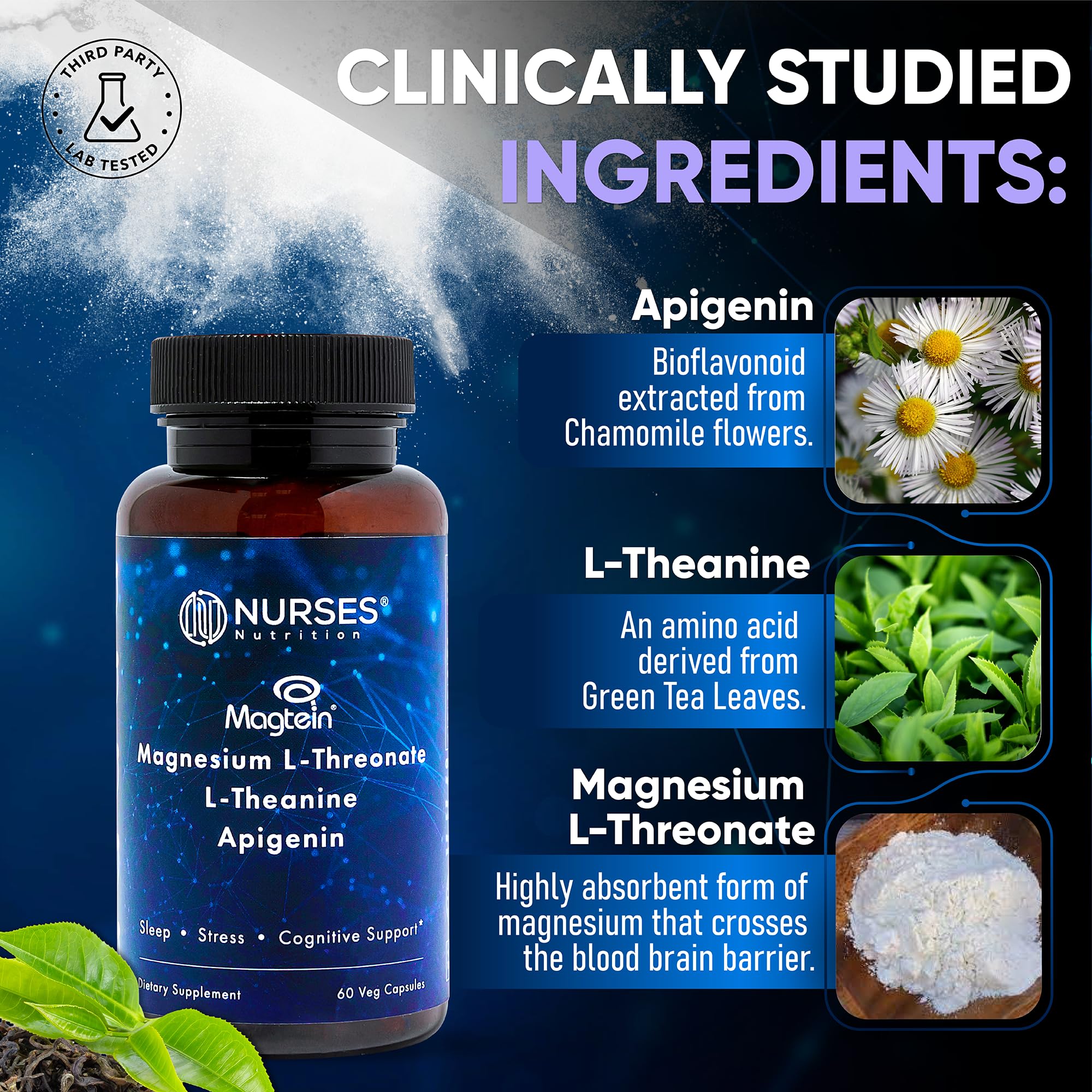 L-Theanine and magnesium combination