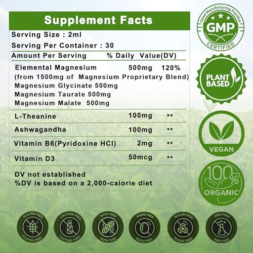 L-Theanine and magnesium for calmness