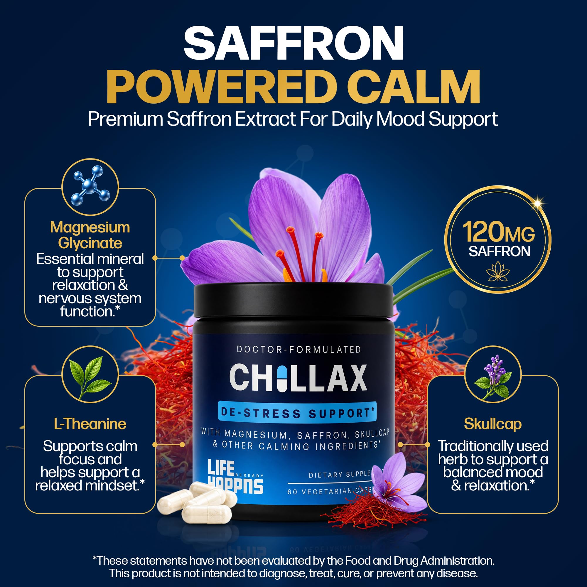 L-Theanine and magnesium for total calm