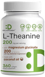 L-Theanine and Magnesium Glycinate softgels