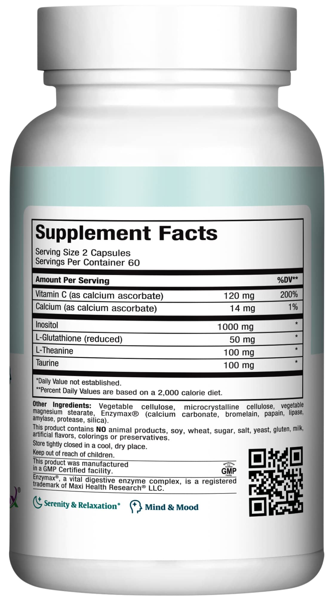 L-Theanine calming capsules for anxiety