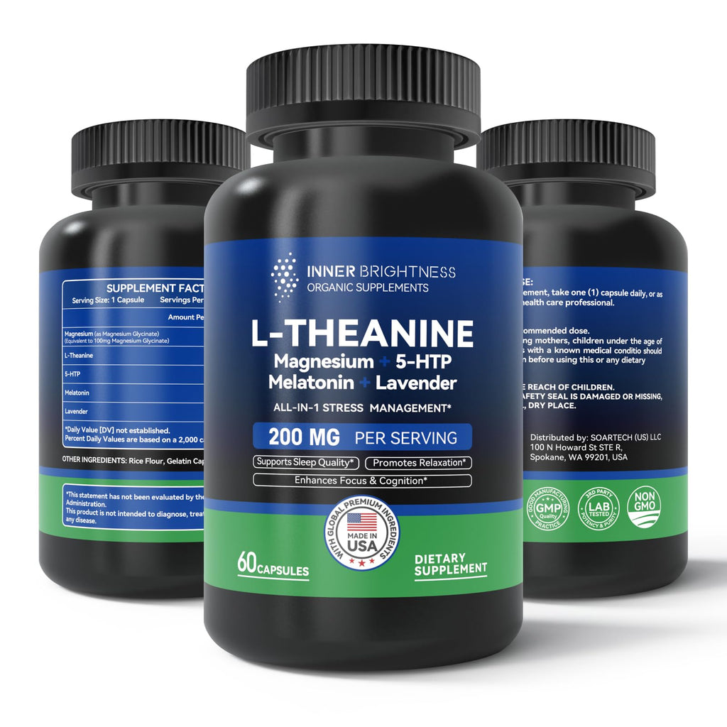 l-theanine calming supplement capsules