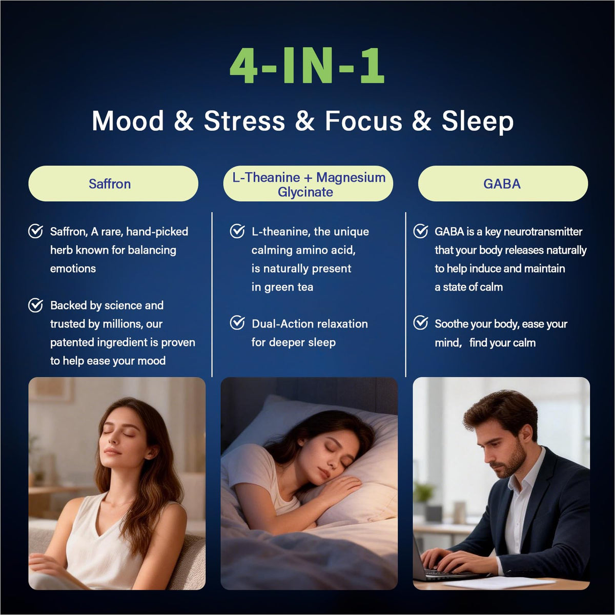 L-Theanine capsules for mental clarity