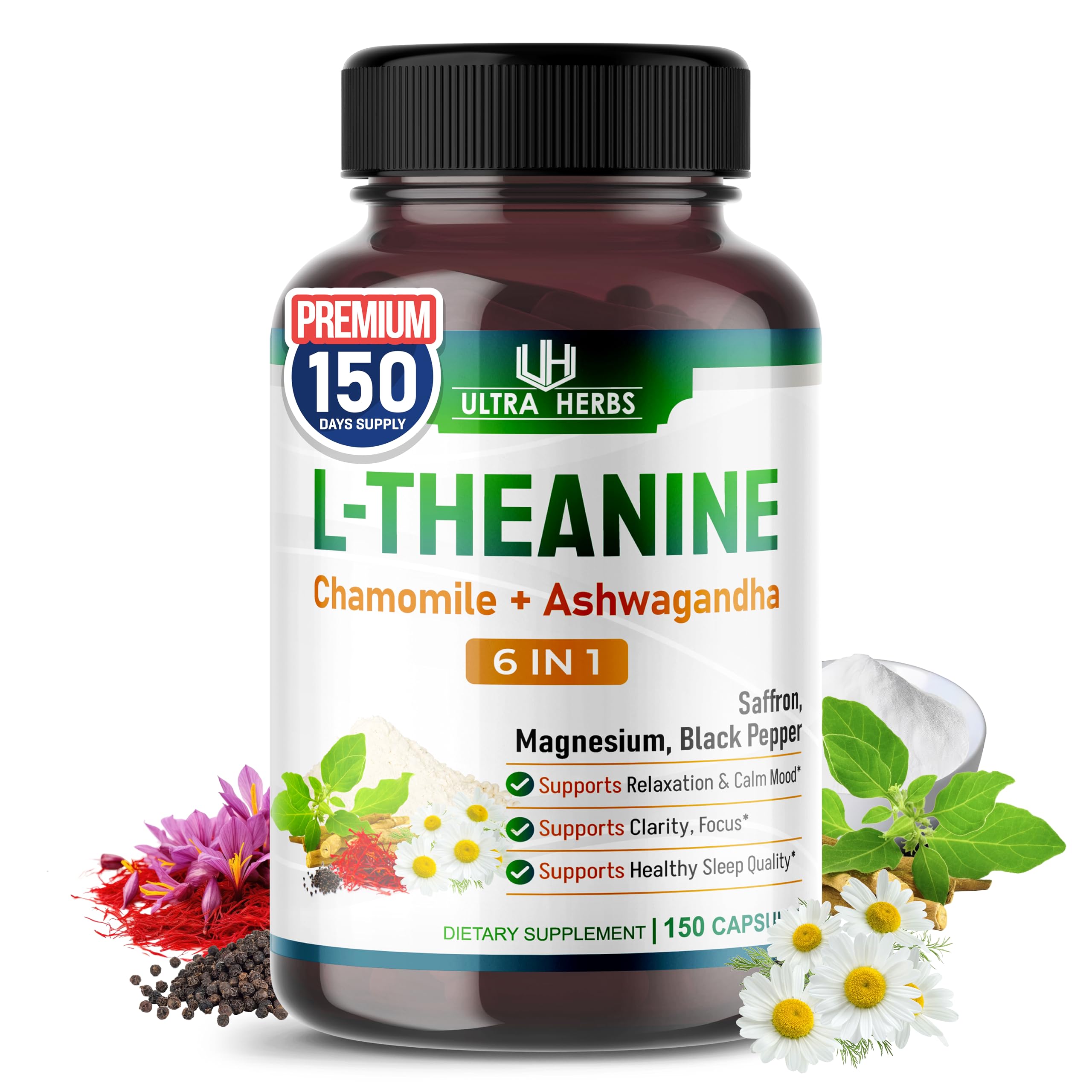L-Theanine chamomile supplement for relaxation