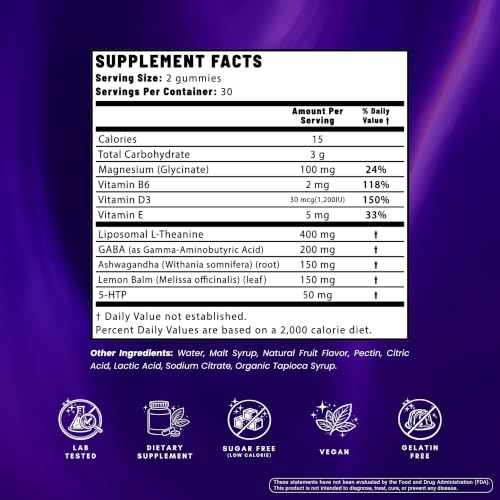 L Theanine gummies for mental clarity