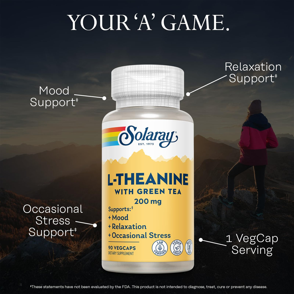 l-theanine promotes relaxation and focus