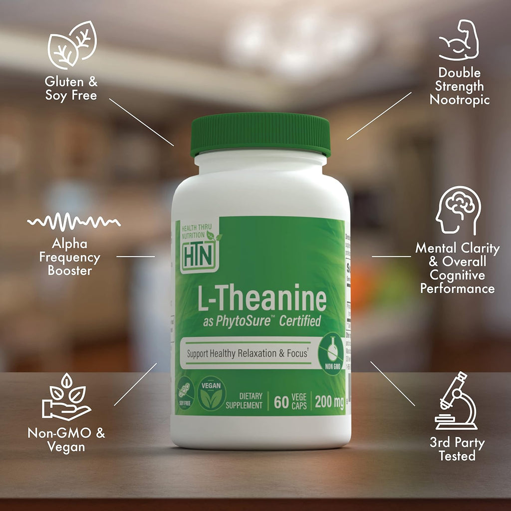 l-theanine promotes relaxation without drowsiness