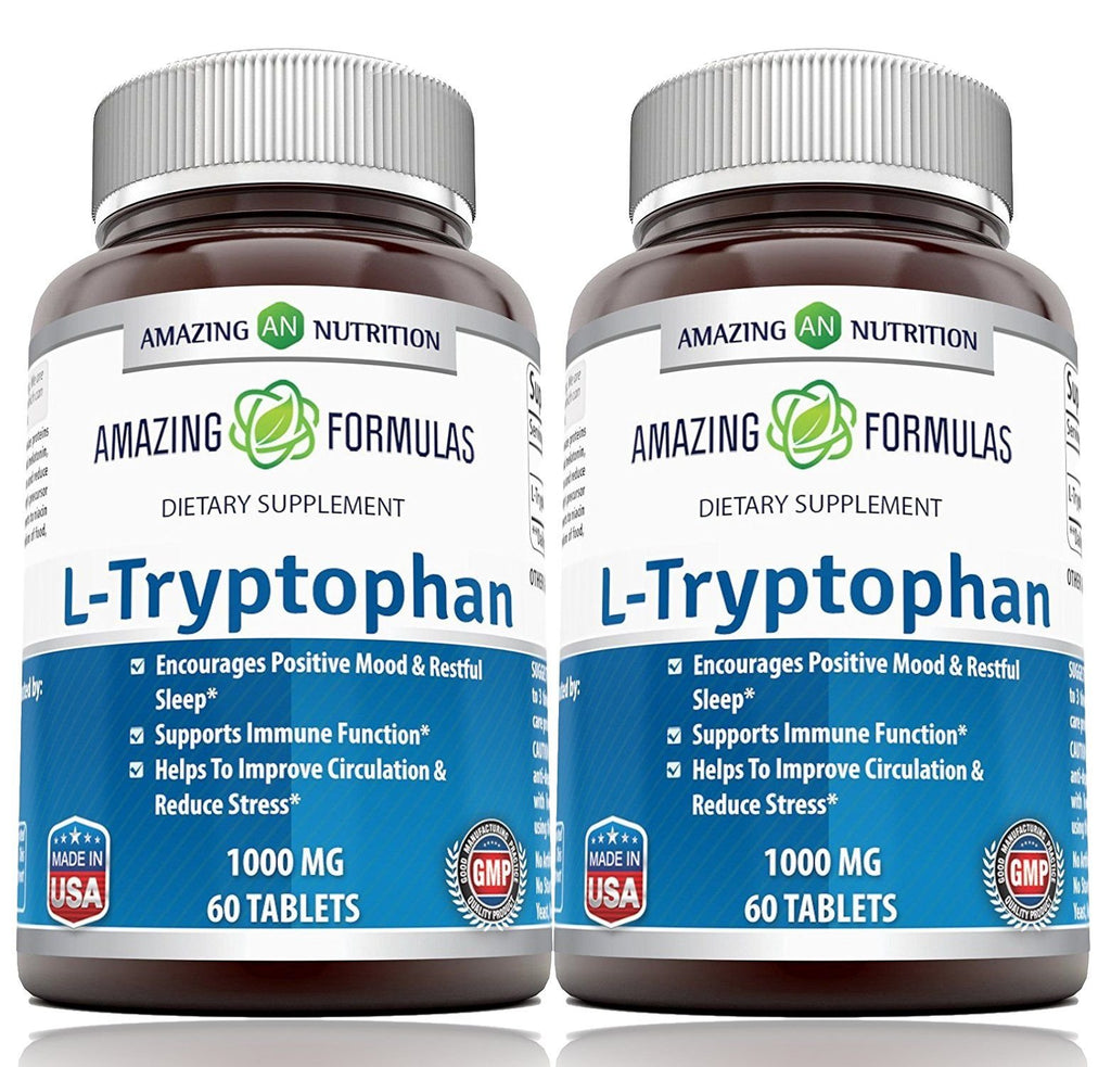 L-Tryptophan 1000 mg tablets for relaxation