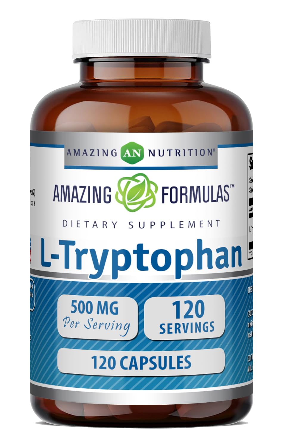 L-Tryptophan 500 mg capsules for relaxation