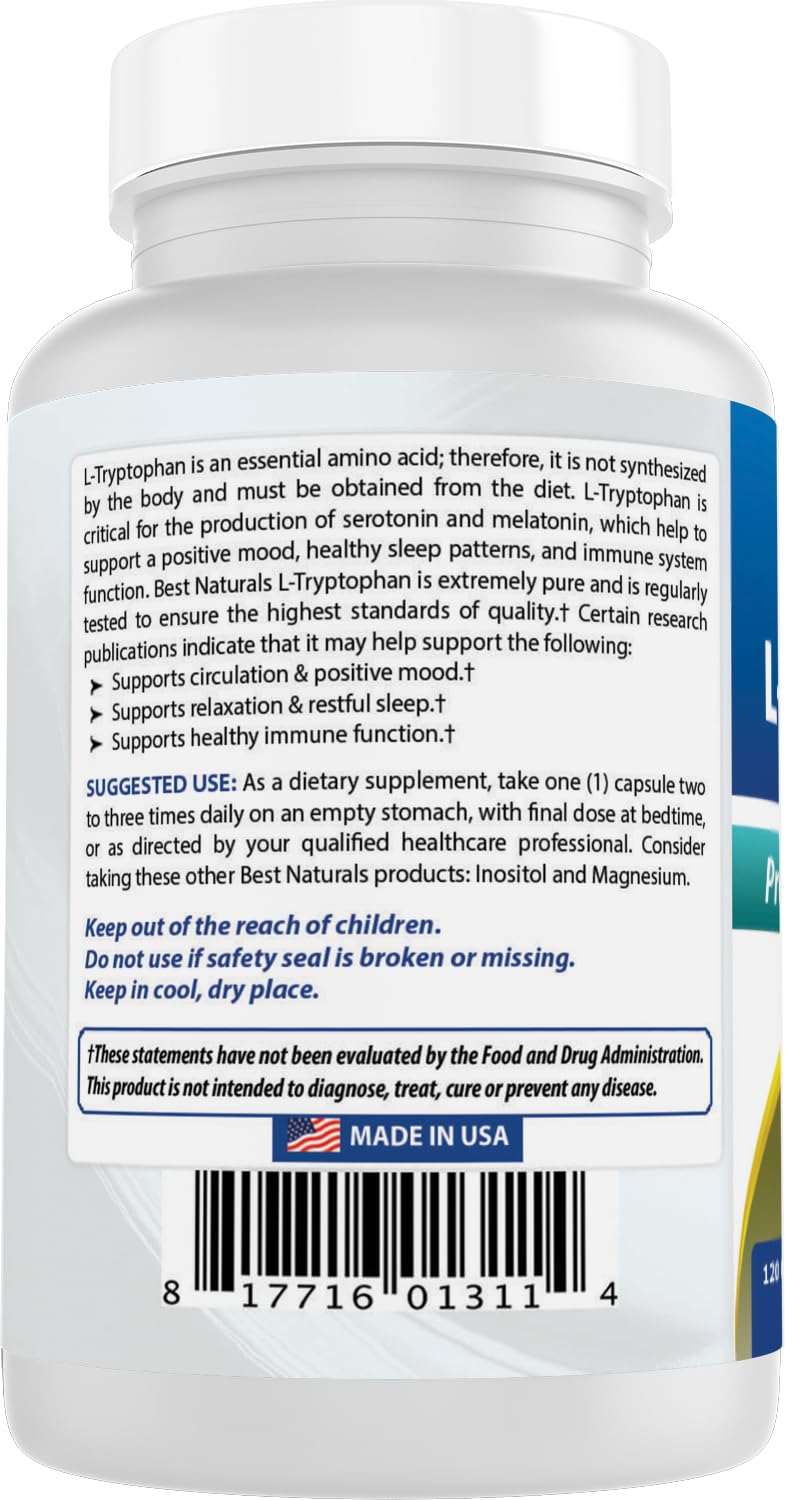 L-Tryptophan capsules for tranquility