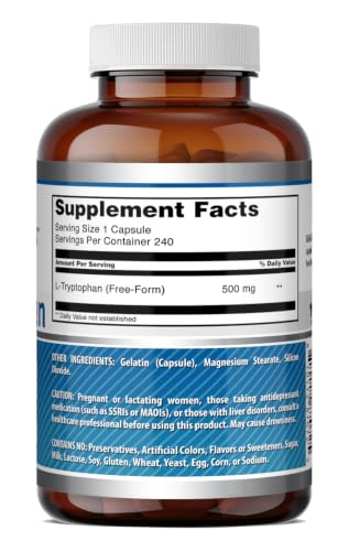 L-Tryptophan supplement for better sleep