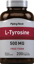 L-Tyrosine 500mg capsules for energy