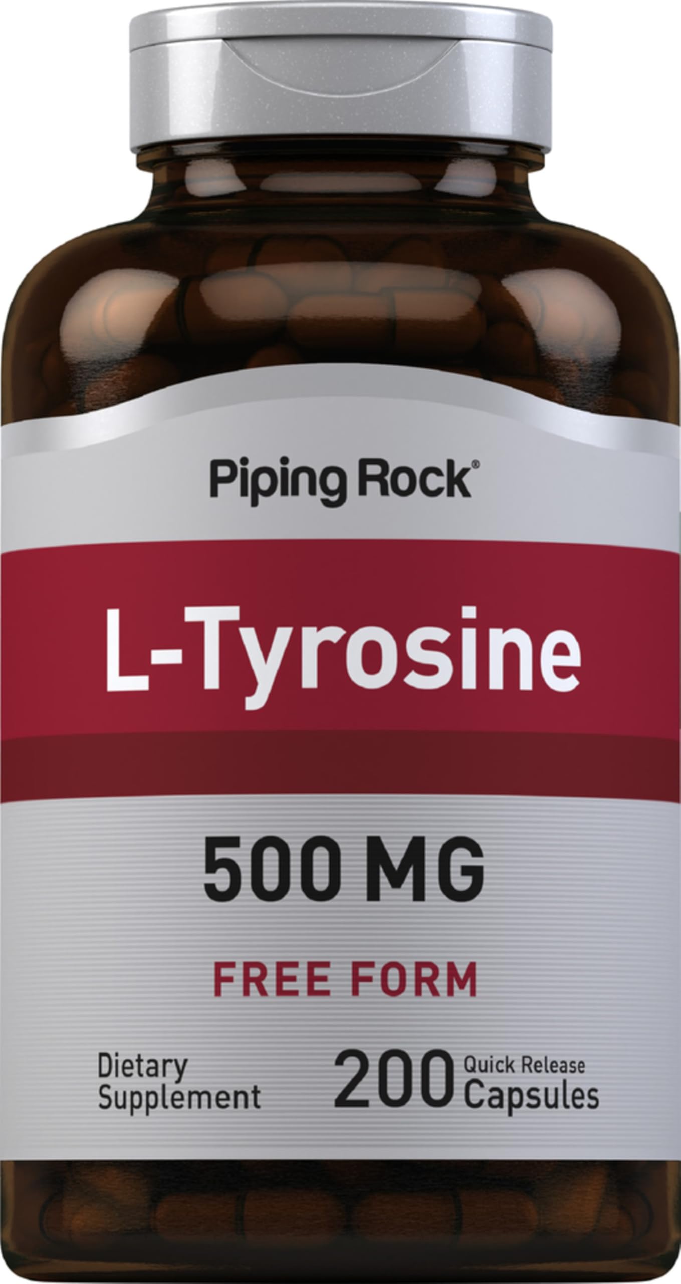 L-Tyrosine 500mg capsules for energy