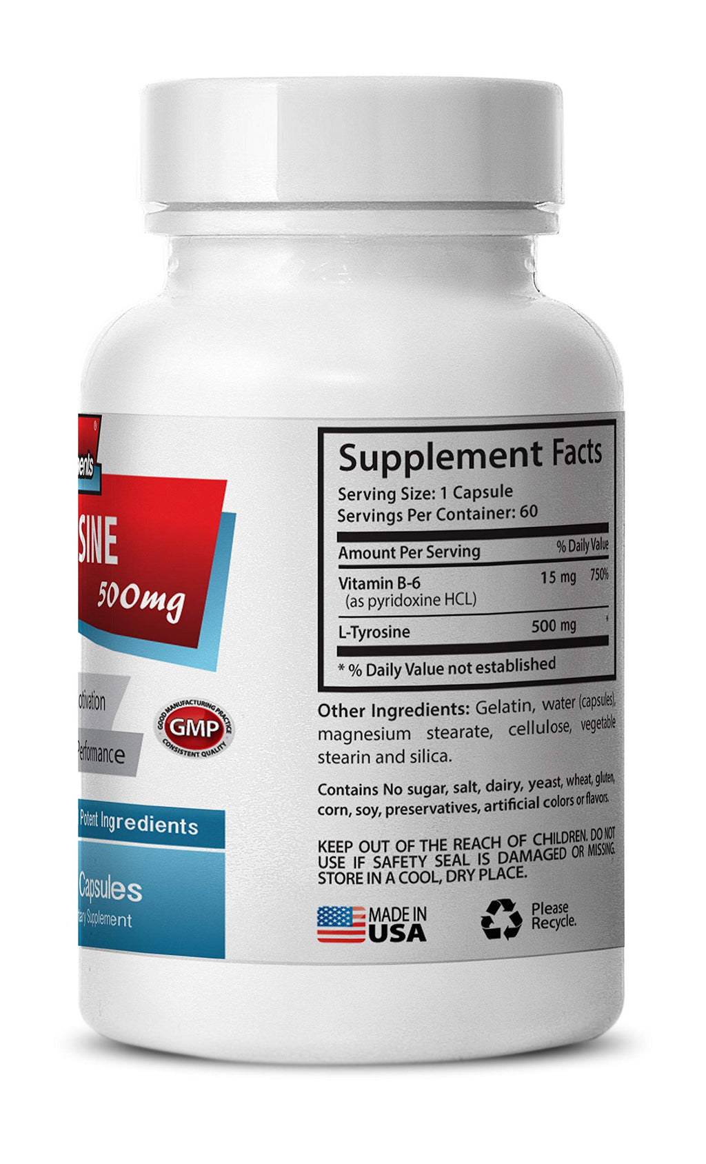 L-Tyrosine capsules for daily wellness