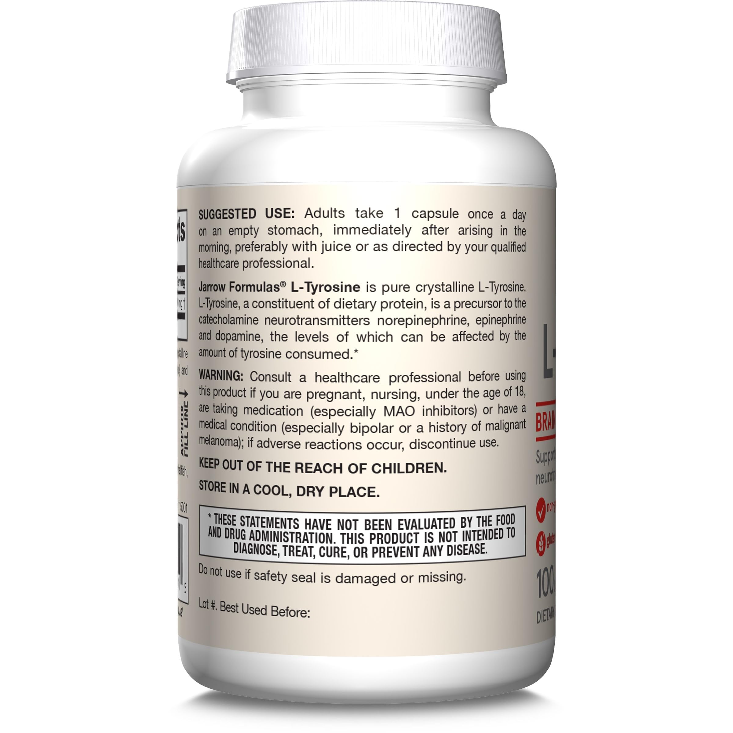 L-Tyrosine capsules for emotional balance