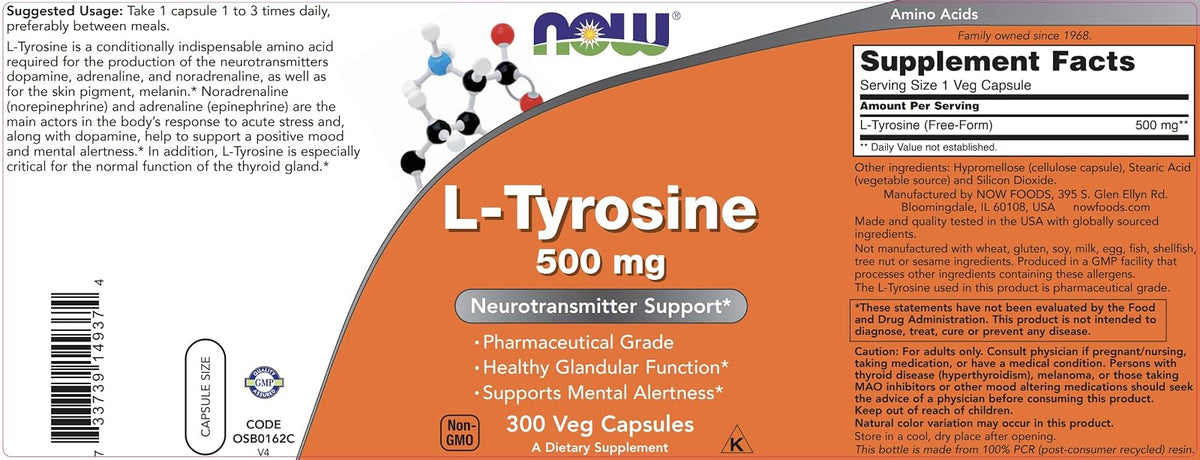l-tyrosine for mental focus