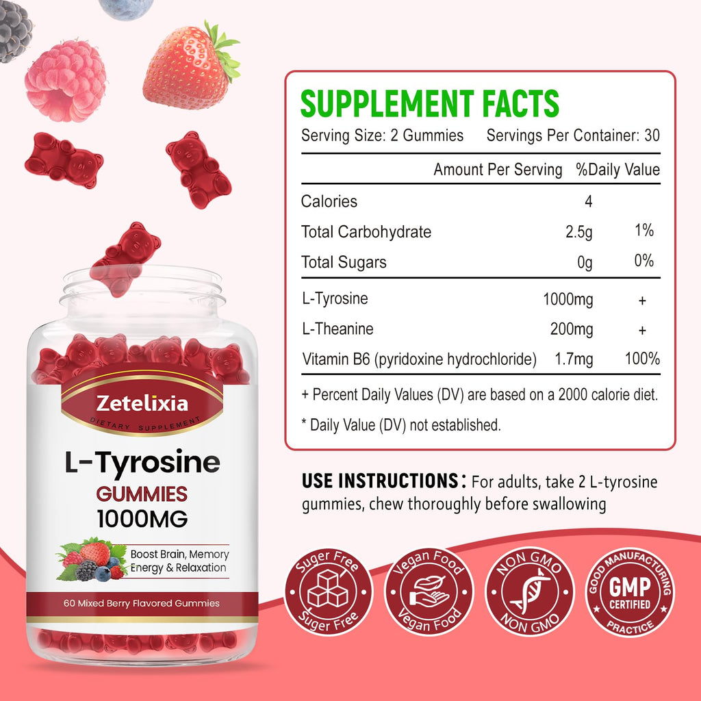L-Tyrosine gummies for mental focus
