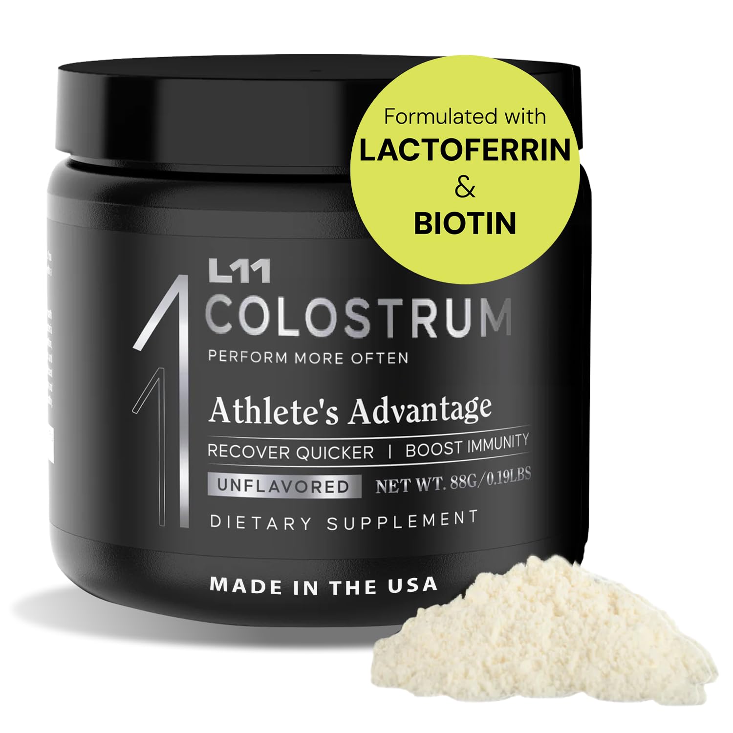 L11 colostrum supplement for athletes