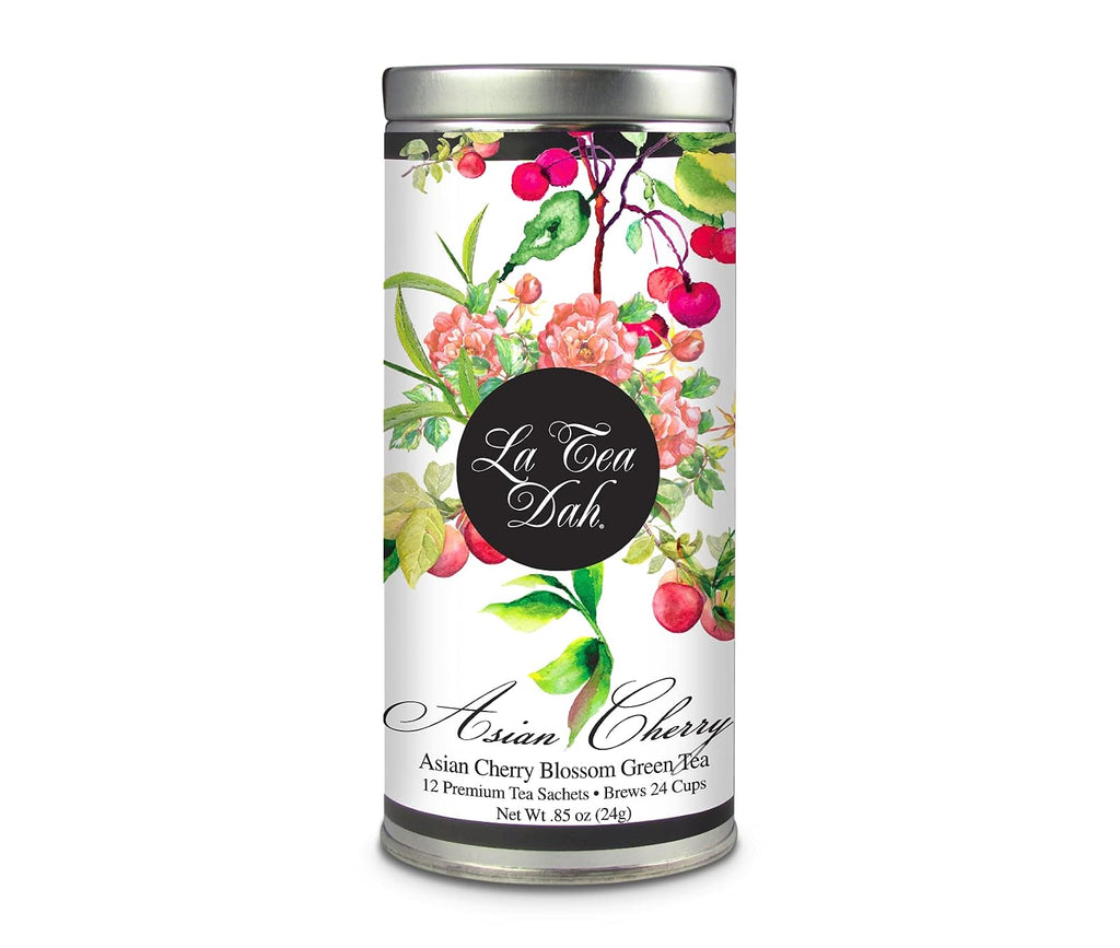 La Tea Dah cherry blossom green tea sachets