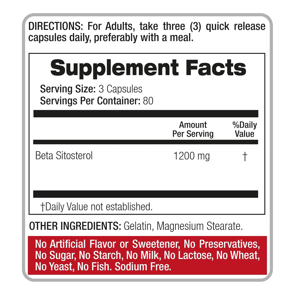 Lab Beta Sitosterol capsules for men