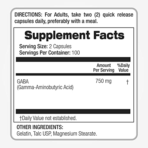 Lab GABA capsules for relaxation
