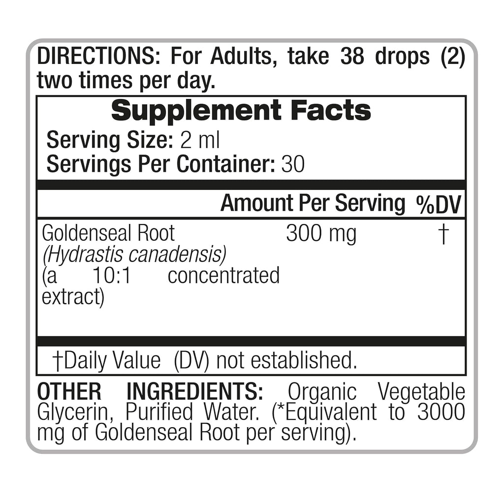 Lab goldenseal tincture for wellness