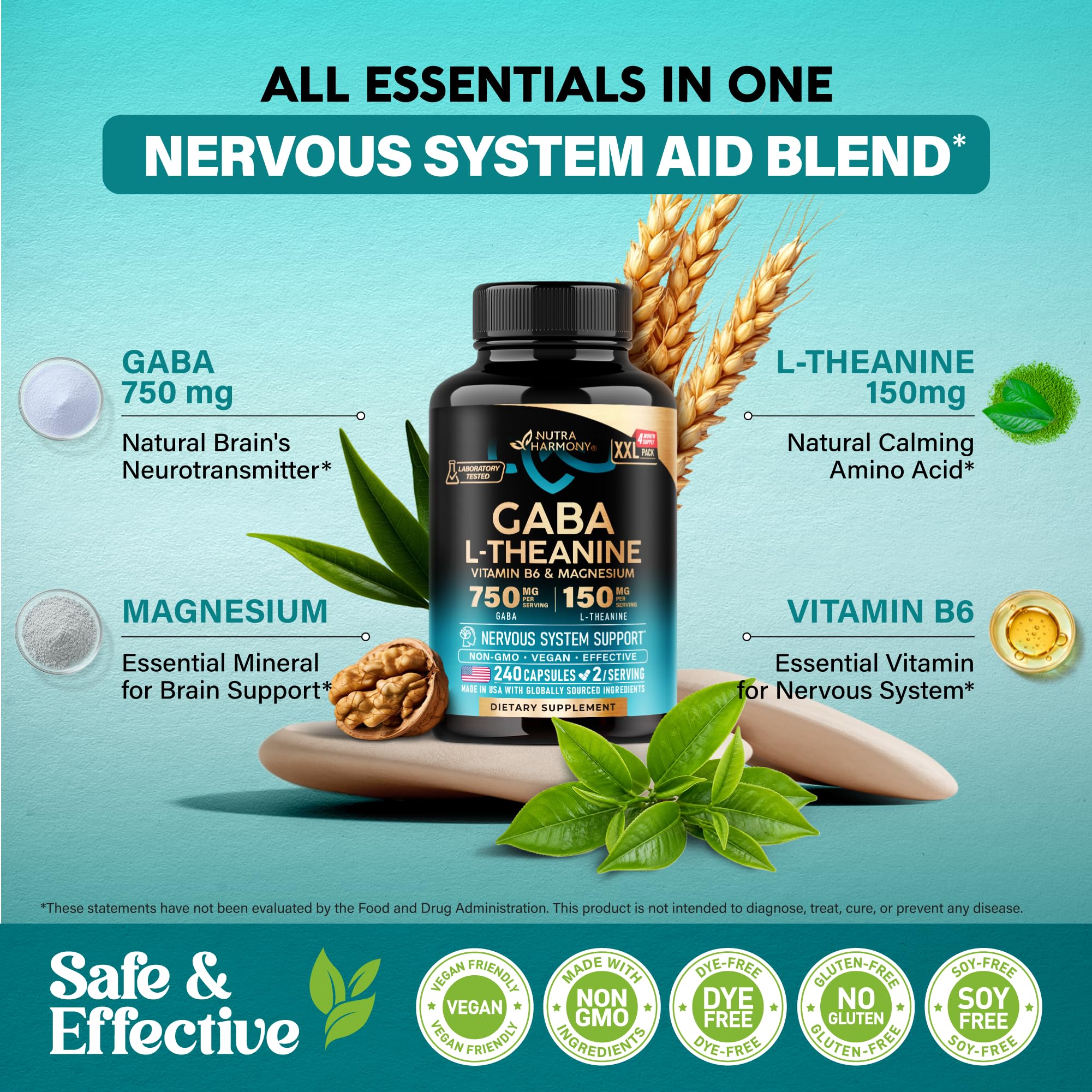lab tested GABA L-Theanine benefits