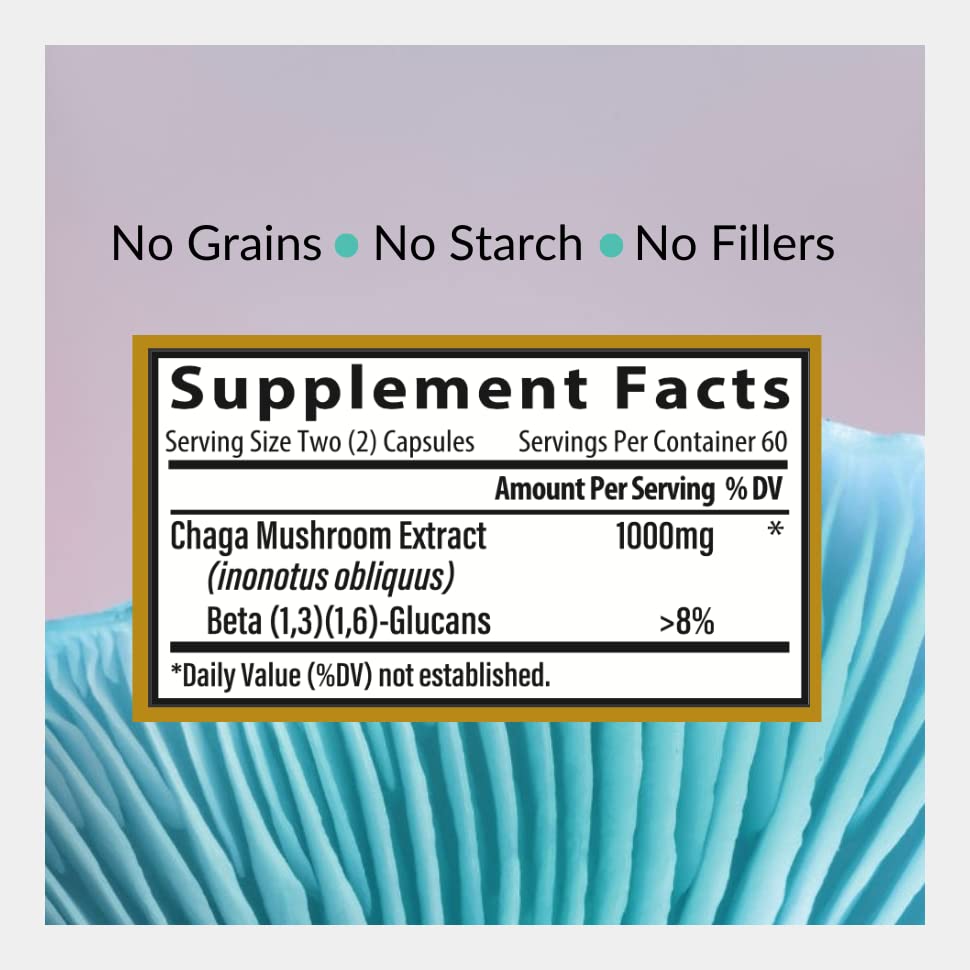 Lab tested purity chaga capsules