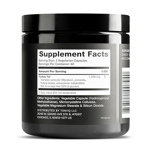 lab-tested Turkey Tail mushroom capsules
