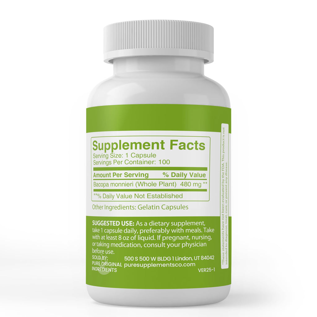 lab verified bacopa monnieri in Canada