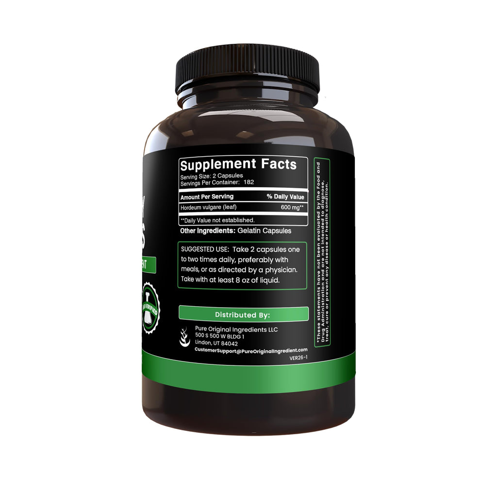 lab verified barley grass for health