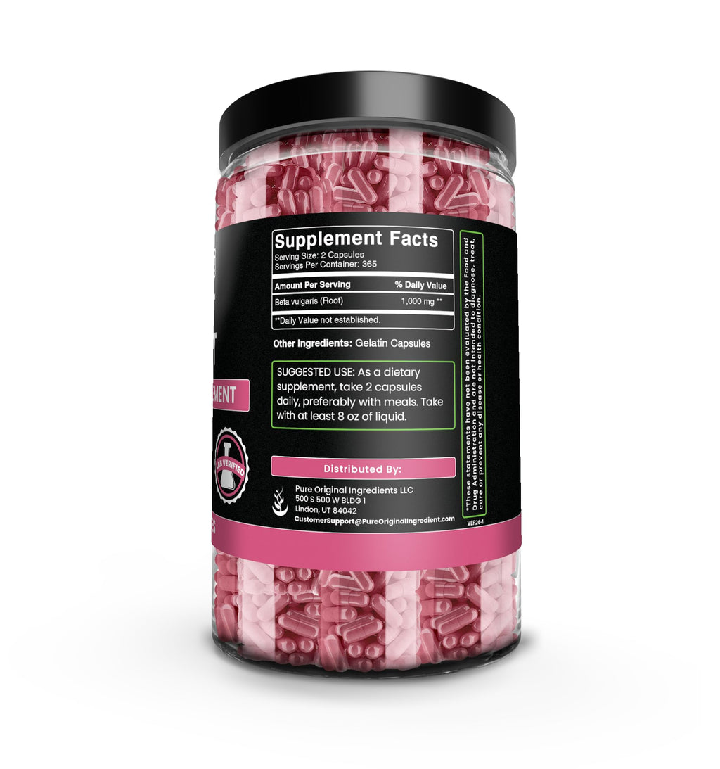lab verified beet root supplement
