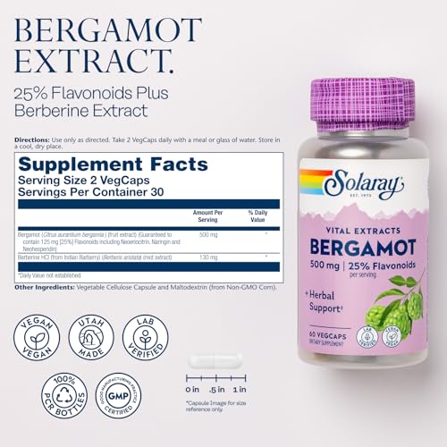 Lab verified bergamot extract capsules