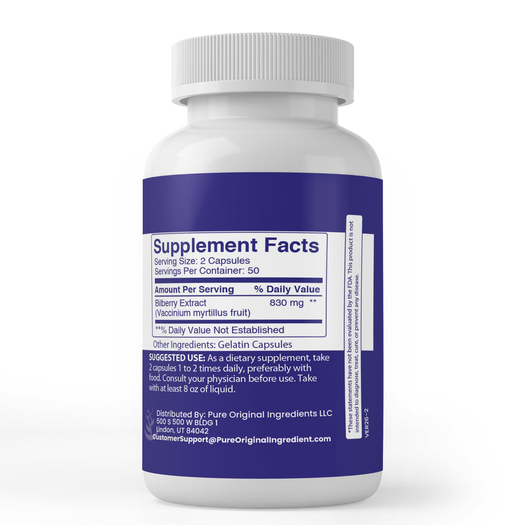 lab verified bilberry extract