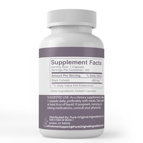 lab verified black cohosh extract