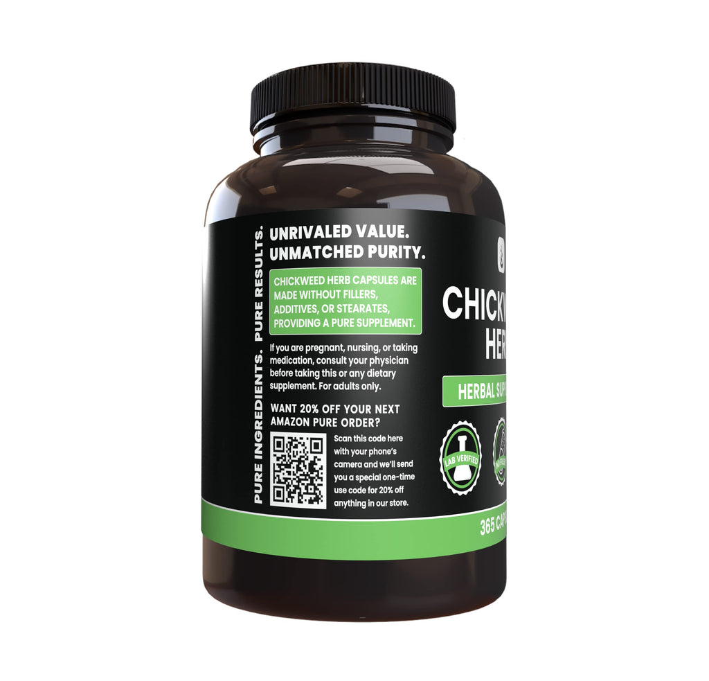 lab verified chickweed herb