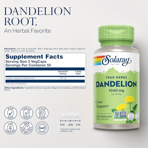 lab verified dandelion root capsules