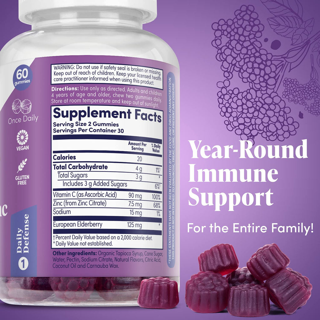 Lab verified elderberry gummies for health