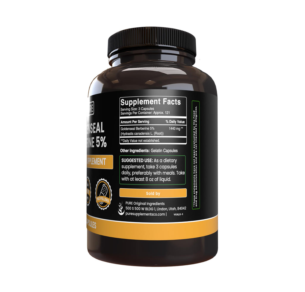 lab verified goldenseal capsules