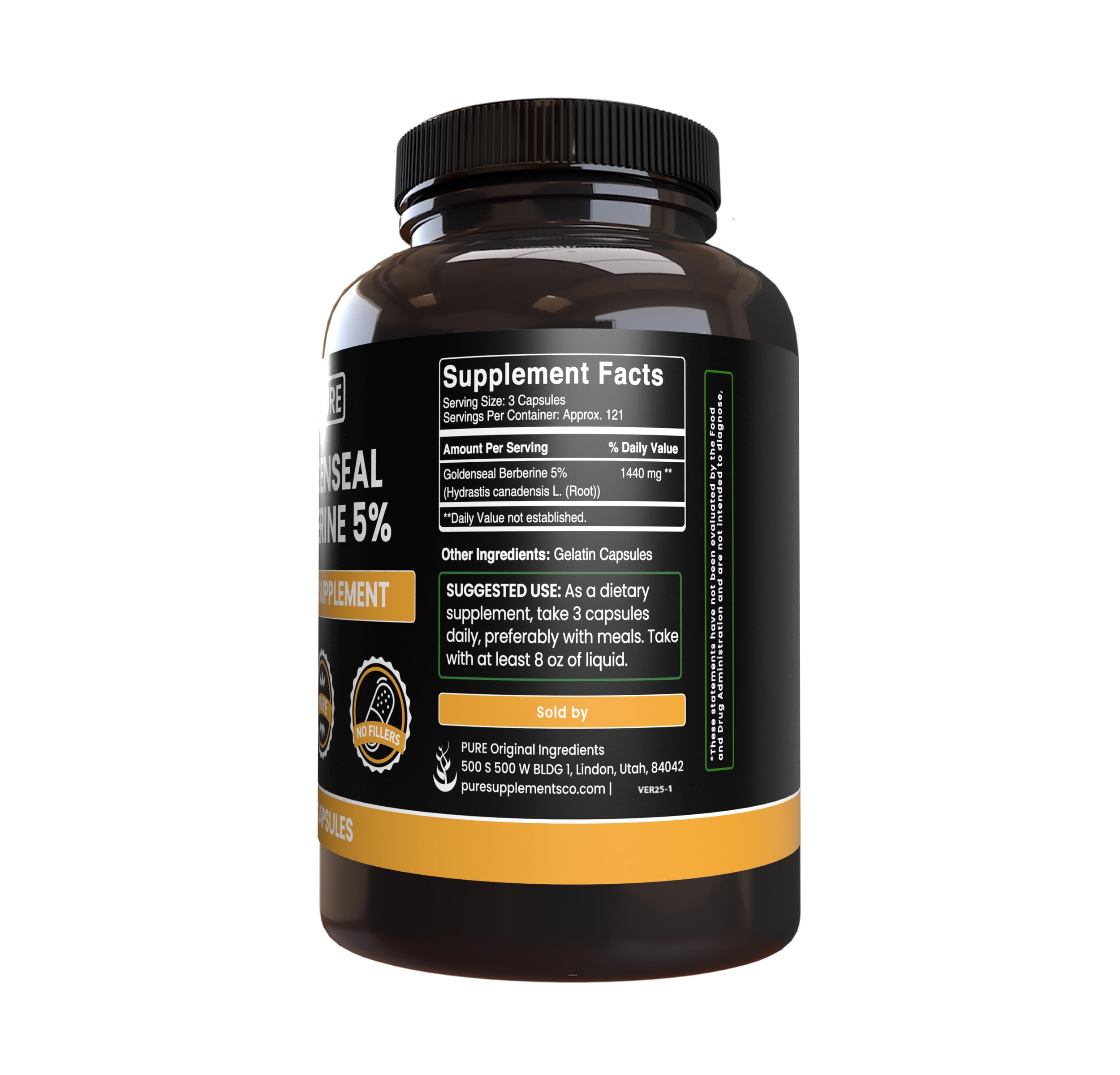 lab verified goldenseal capsules
