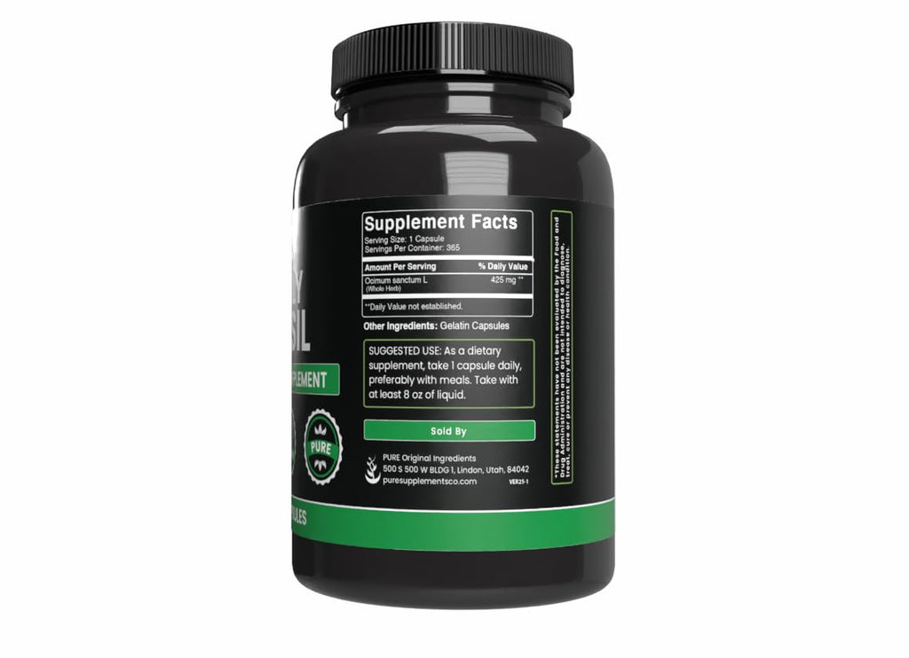 lab verified holy basil supplement