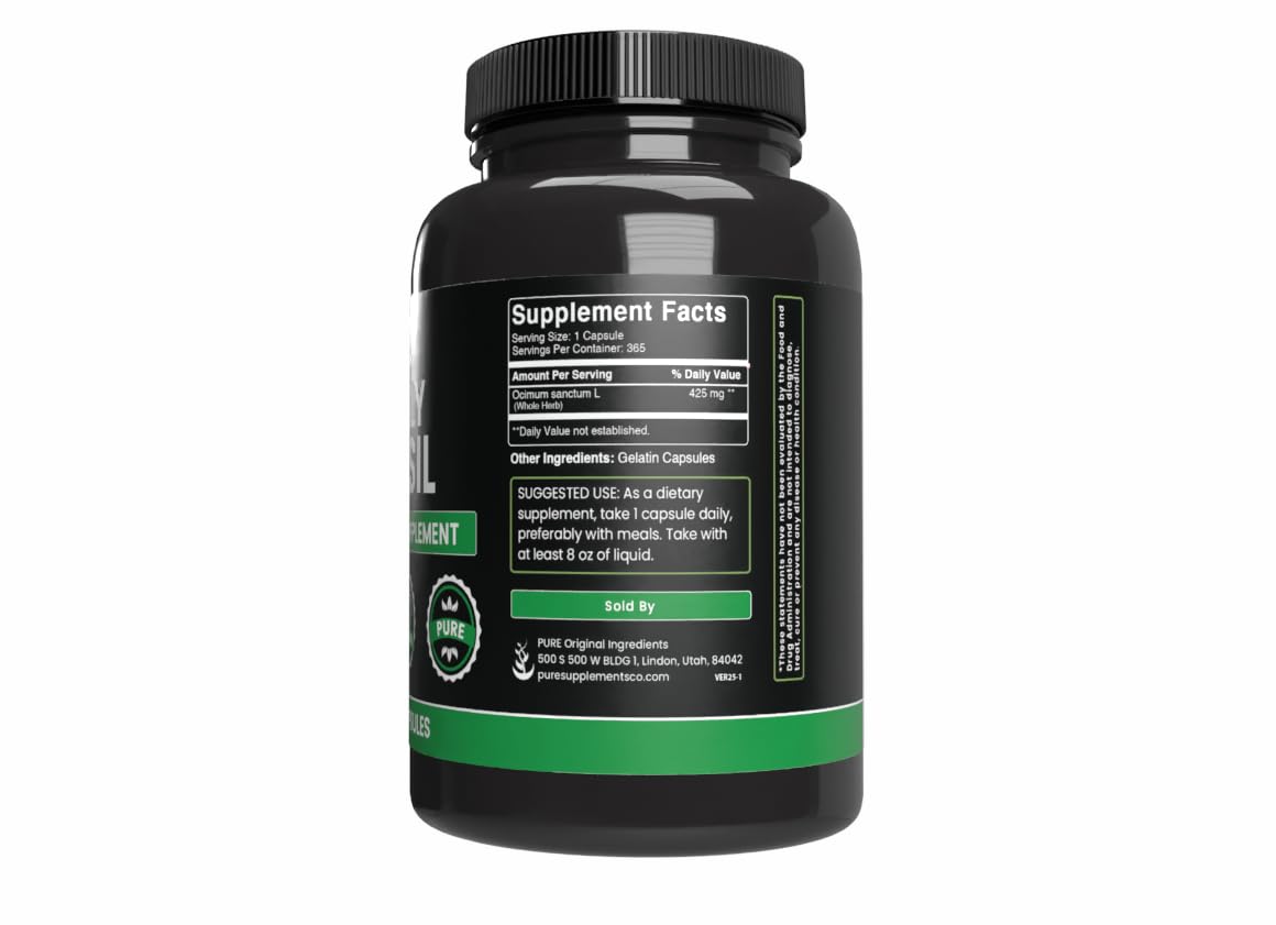 lab verified holy basil supplement