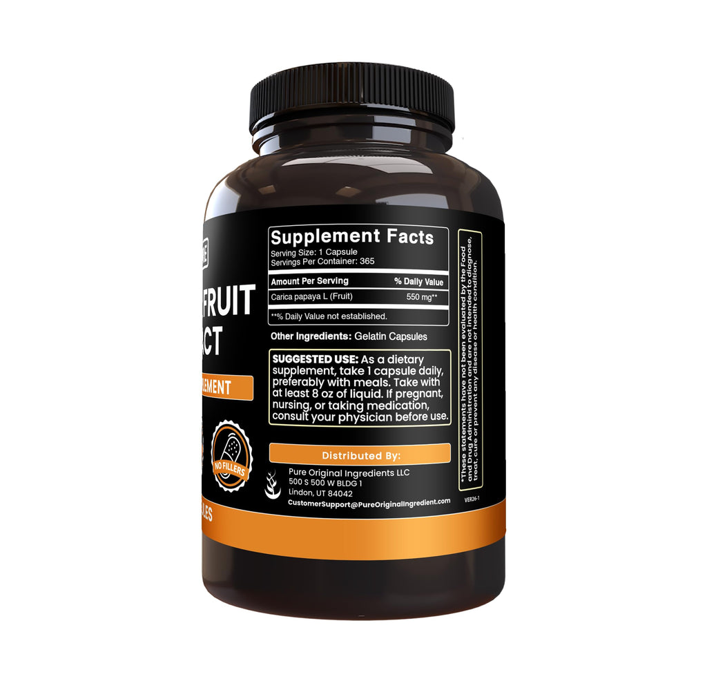 lab verified papaya supplement
