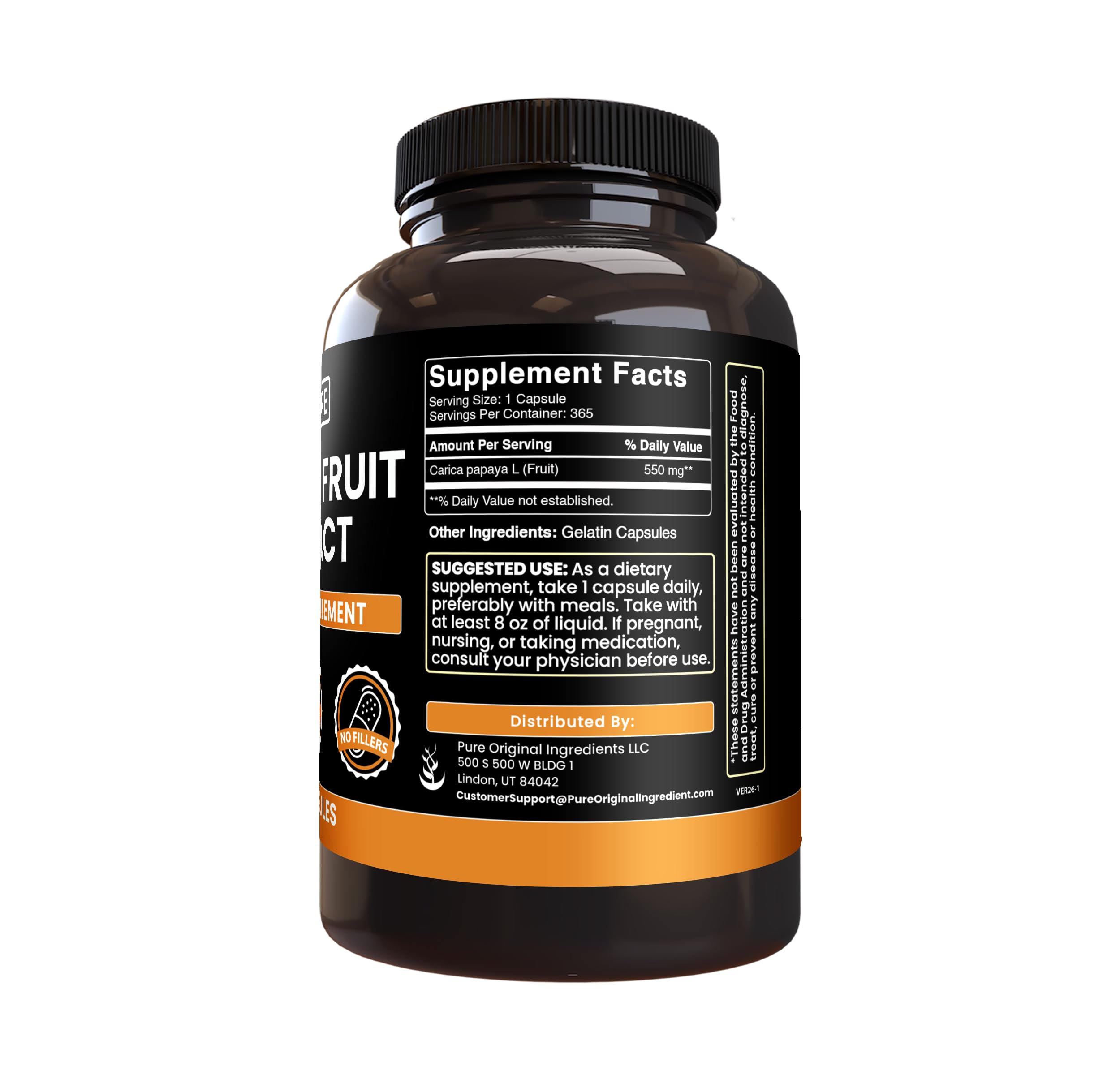 lab verified papaya supplement