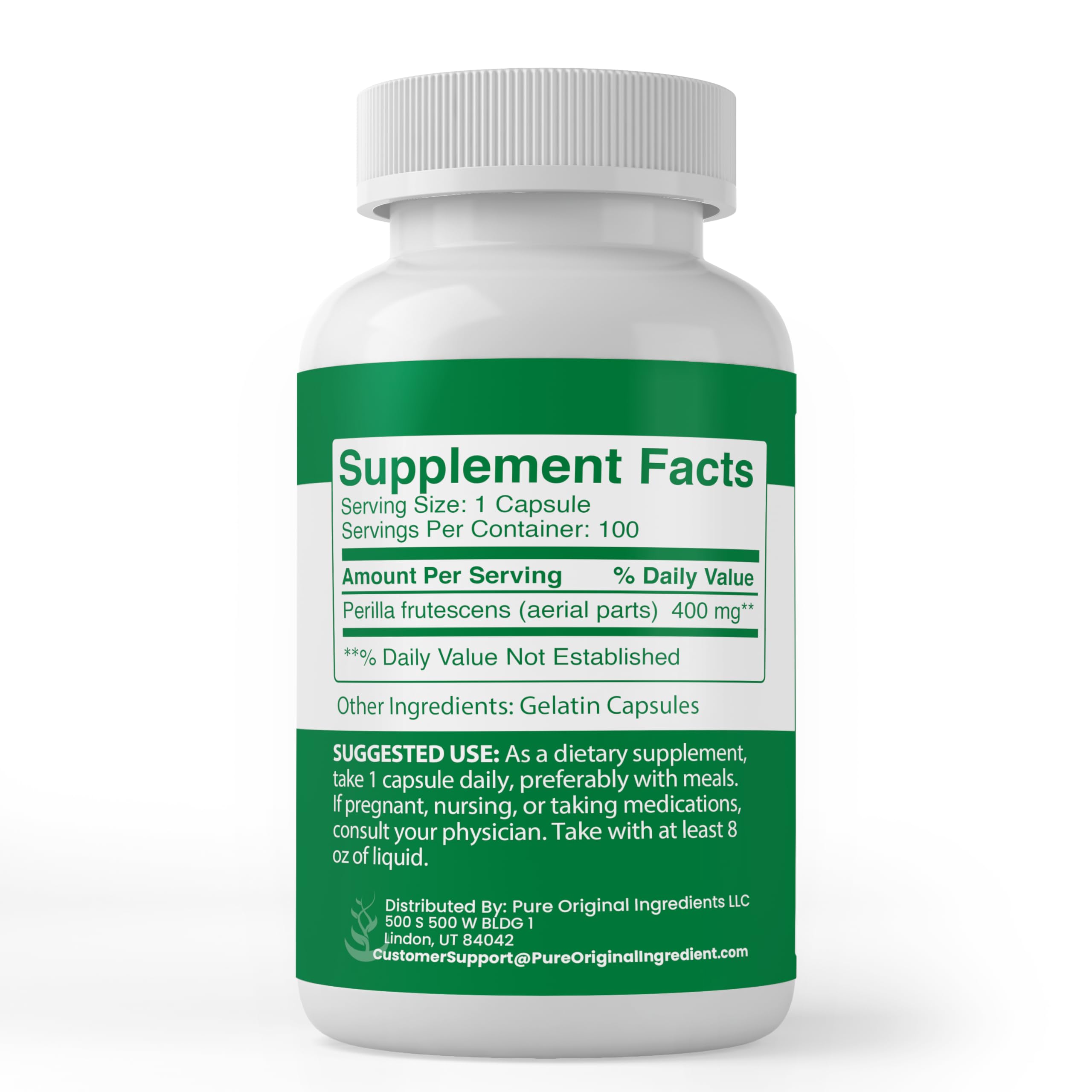 lab verified perilla vitamin capsules
