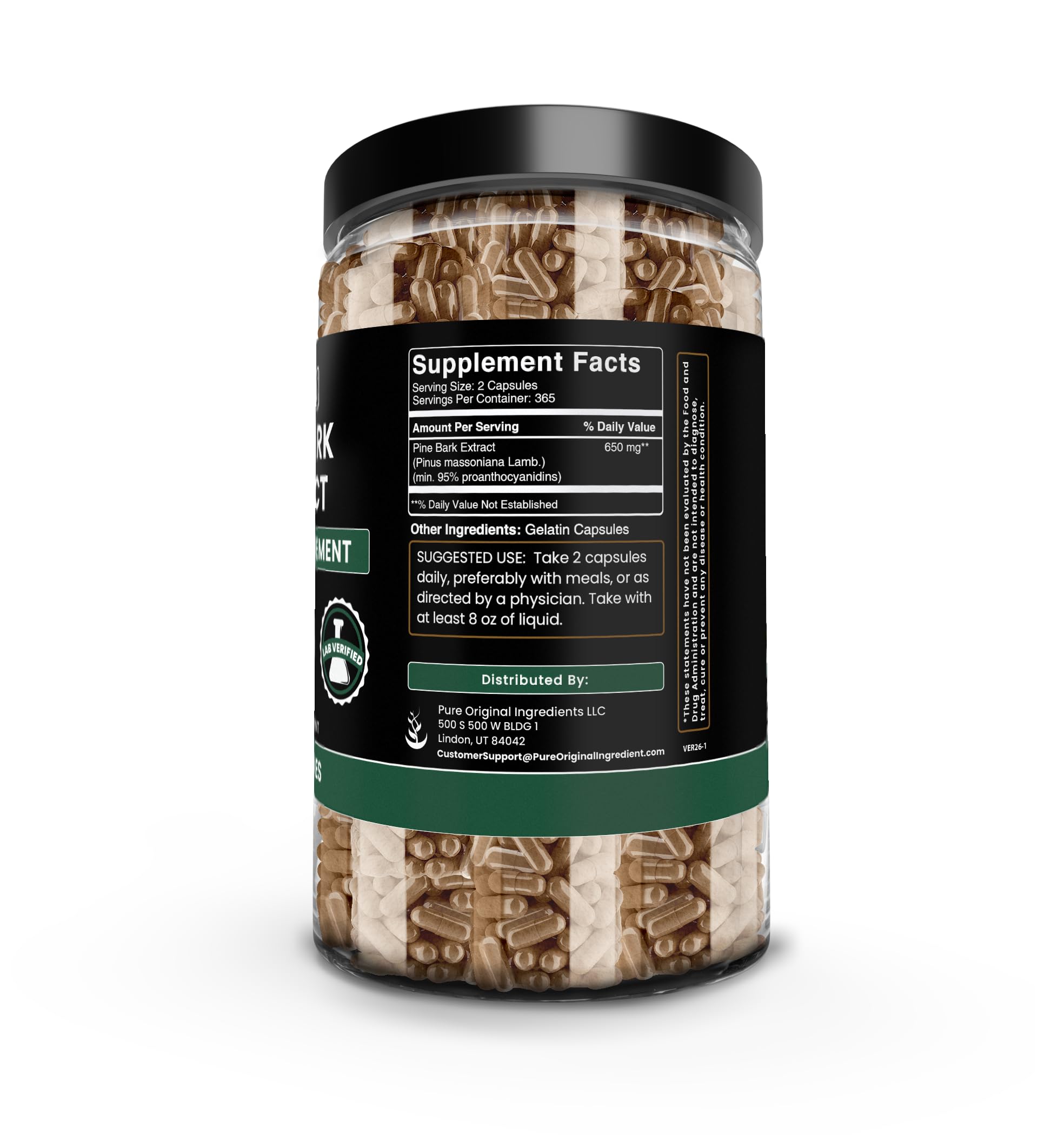 lab verified pine bark extract